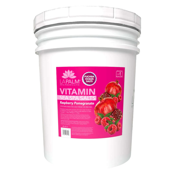 La Palm Vitamin Sea Spa Salts Raspberry Pomegranate Bucket (5 gallon s ...