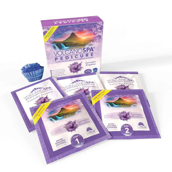 La Palm Volcano Spa Pedicure 6 Step Kit - Lavender Eruption – Karlash