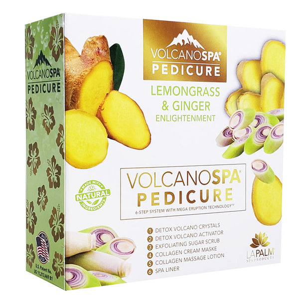 La Palm Volcano Spa Pedicure 6 Step Kit - Lemongrass & Ginger – Karlash